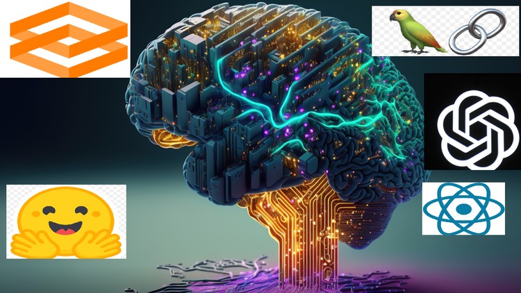 Gradio- 10 Generative AI project,Hugging face ,React GPT Bot - SilkCourses.com