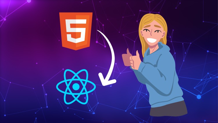 HTML to React Template Convert: Full Complete Guided Project - SilkCourses.com