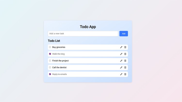 Todo App Project Learn Javascript Html And Css Step By Step