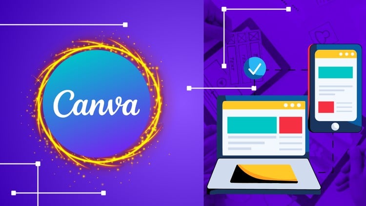 Complete UI/UX Design with Canva - Design Smart Interface - SilkCourses.com